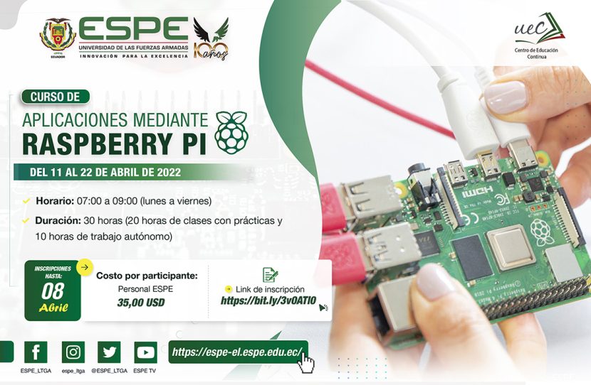 CURSO “APLICACIONES ELECTRÓNICAS MEDIANTE RASPBERRY PI” | Educación ...